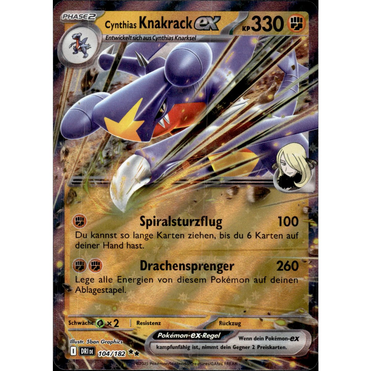 Cynthias Knakrack-ex 104/182 Ewige Rivalen Pokemon Karte kaufen