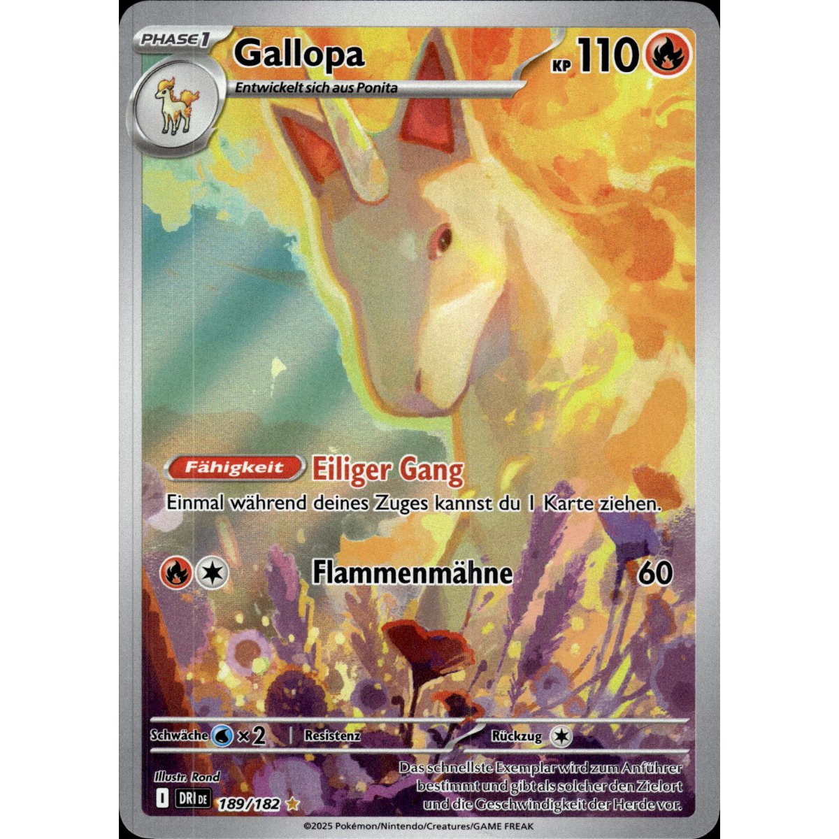 Gallopa 189/182 Illustration Rare Ewige Rivalen Pokemon Karte kaufen