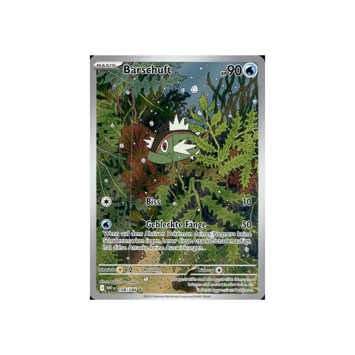 Barschuft 108/086 Illustration Rare Weiße Flammen Pokemon Karte kaufen