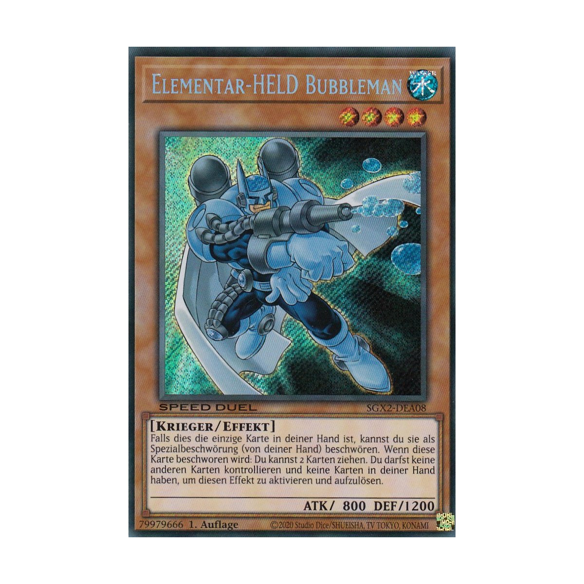 Elementar-HELD Bubbleman SGX2-A08 SGX2-A08-V Speed Duel GX: Midterm ...
