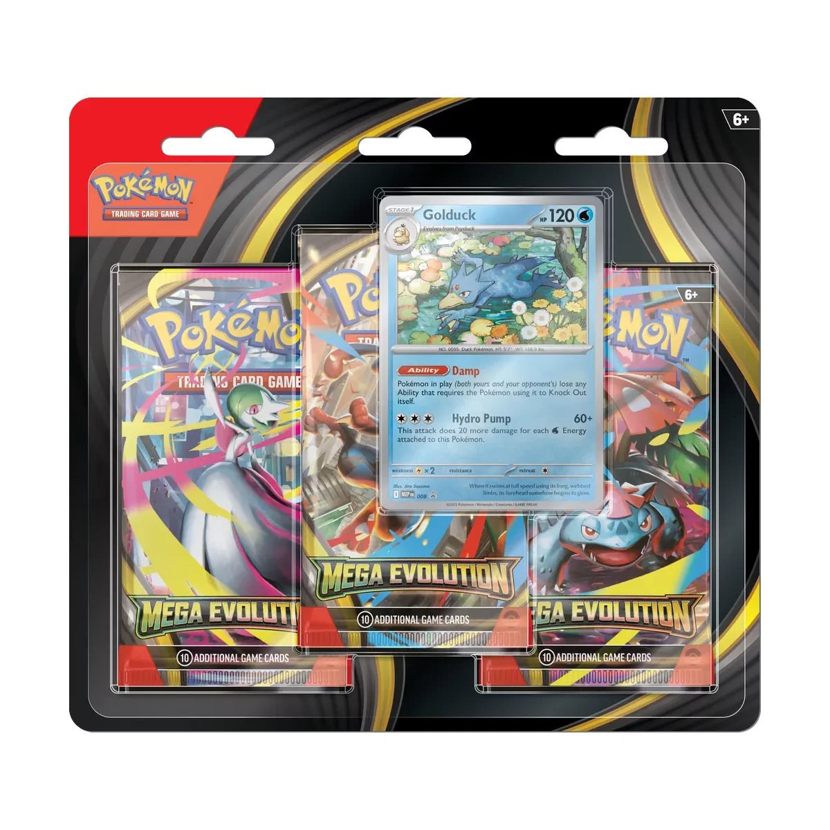 Mega Evolution 3-Pack Blister - Golduck (englisch) Pokemon kaufen