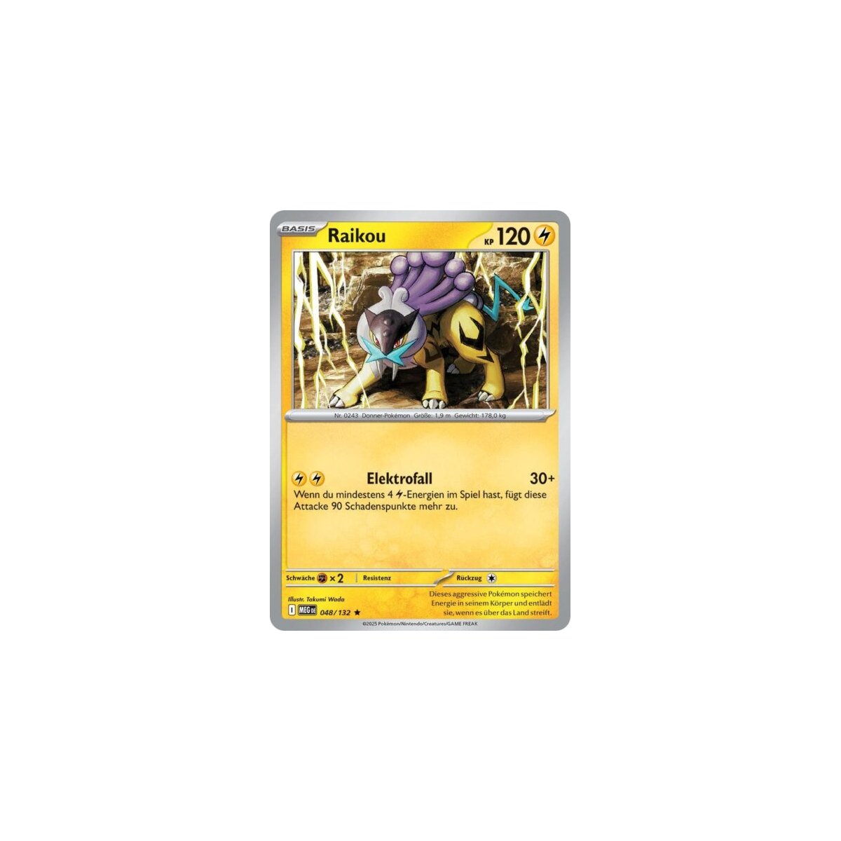 Raikou 048/132 Holo Mega-Entwicklung Pokemon Karte günstig kaufen