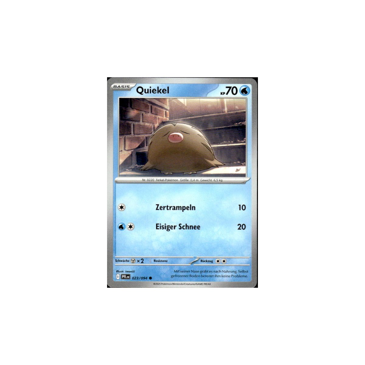 Quiekel 023/094 Fatale Flammen Pokemon Karte günstig kaufen