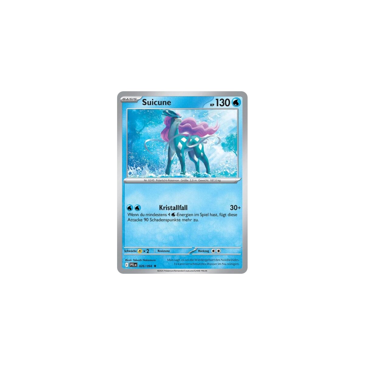 Suicune 026/094 Holo Fatale Flammen Pokemon Karte günstig kaufen
