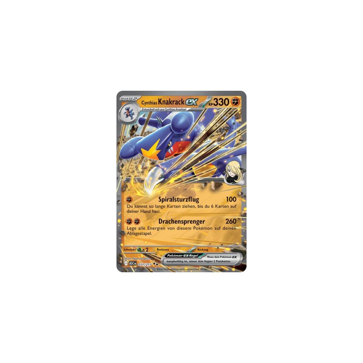 Cynthias Knakrack-ex 111/217 Erhabene Helden Pokemon Karte kaufen