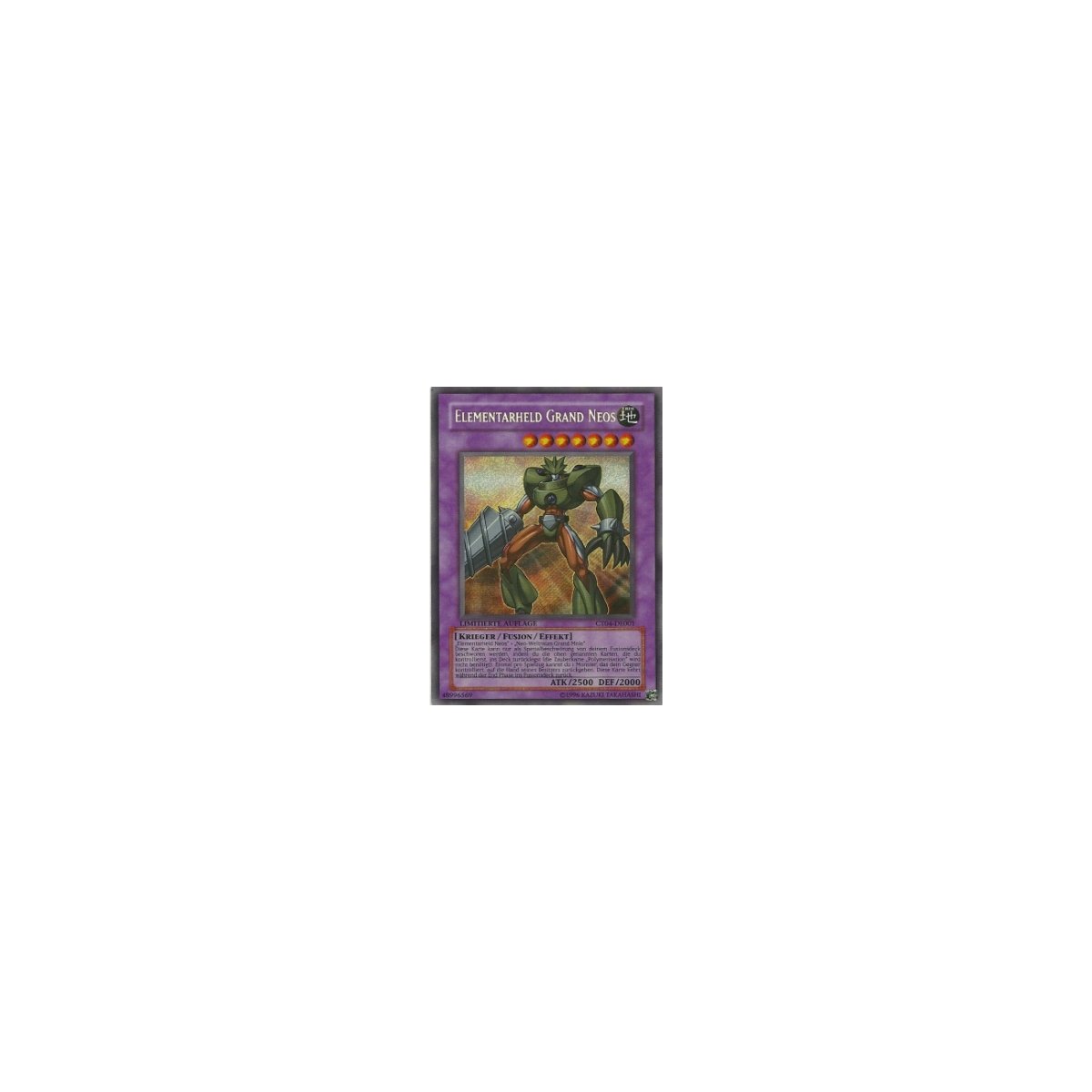 Elementarheld Grand Neos CT04-DE001 Yugioh - Gate to the Games