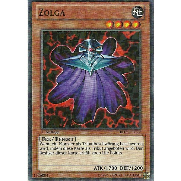 Zolga MOSAIC RARE BP02-DE022 Yugioh - Gate to the Games