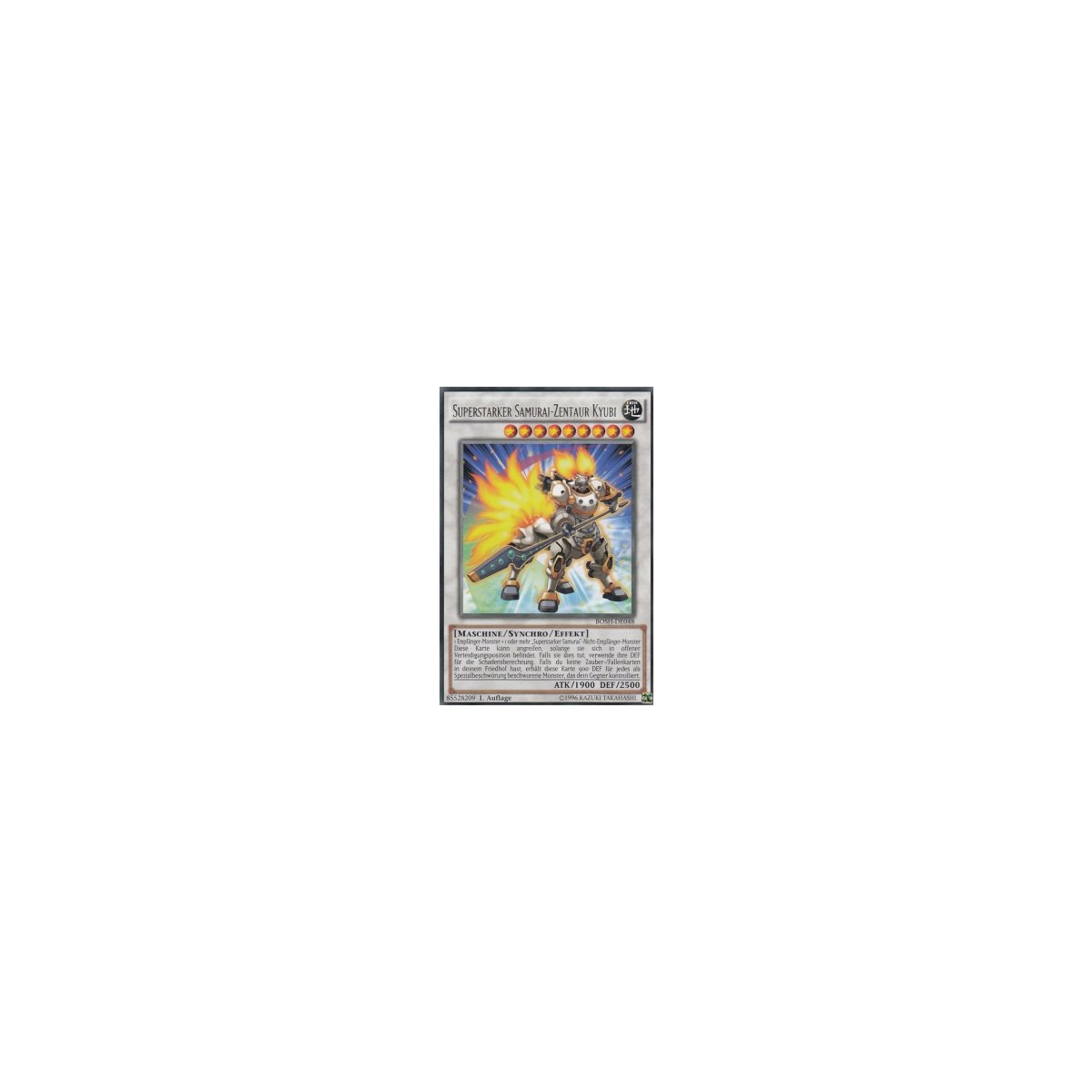 Superstarker Samurai-Zentaur Kyubi BOSH-DE048 Yugioh Karte kaufen