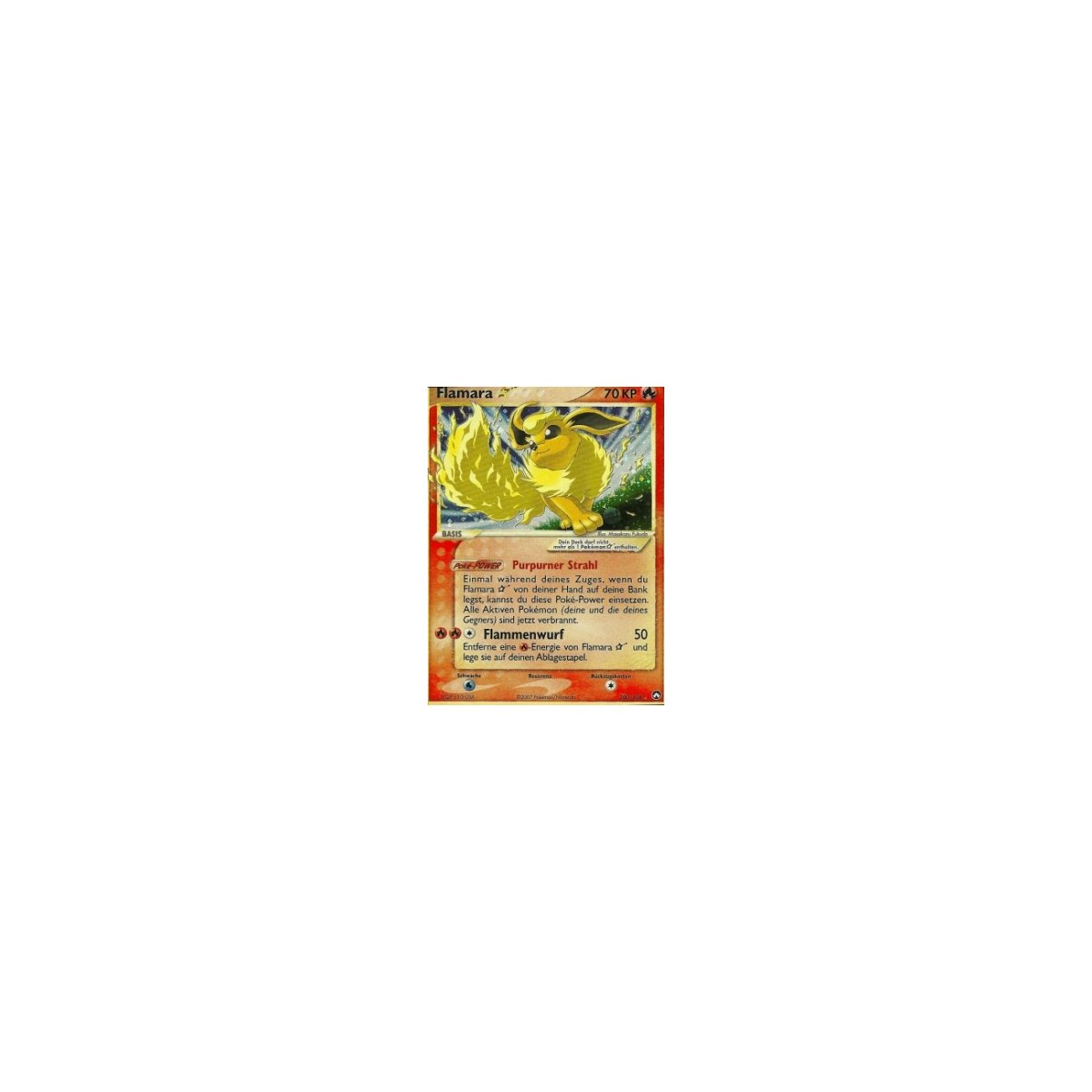 Pokemon Karte Flamara GOLDSTAR SHINY HOLO Ex Power Keepers kaufen bei GttG