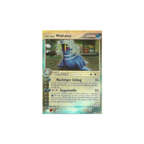 Pokemon Karte Team Aquas Walraisa VOLLHOLO Ex Team Magma vs. Team Aqua ...