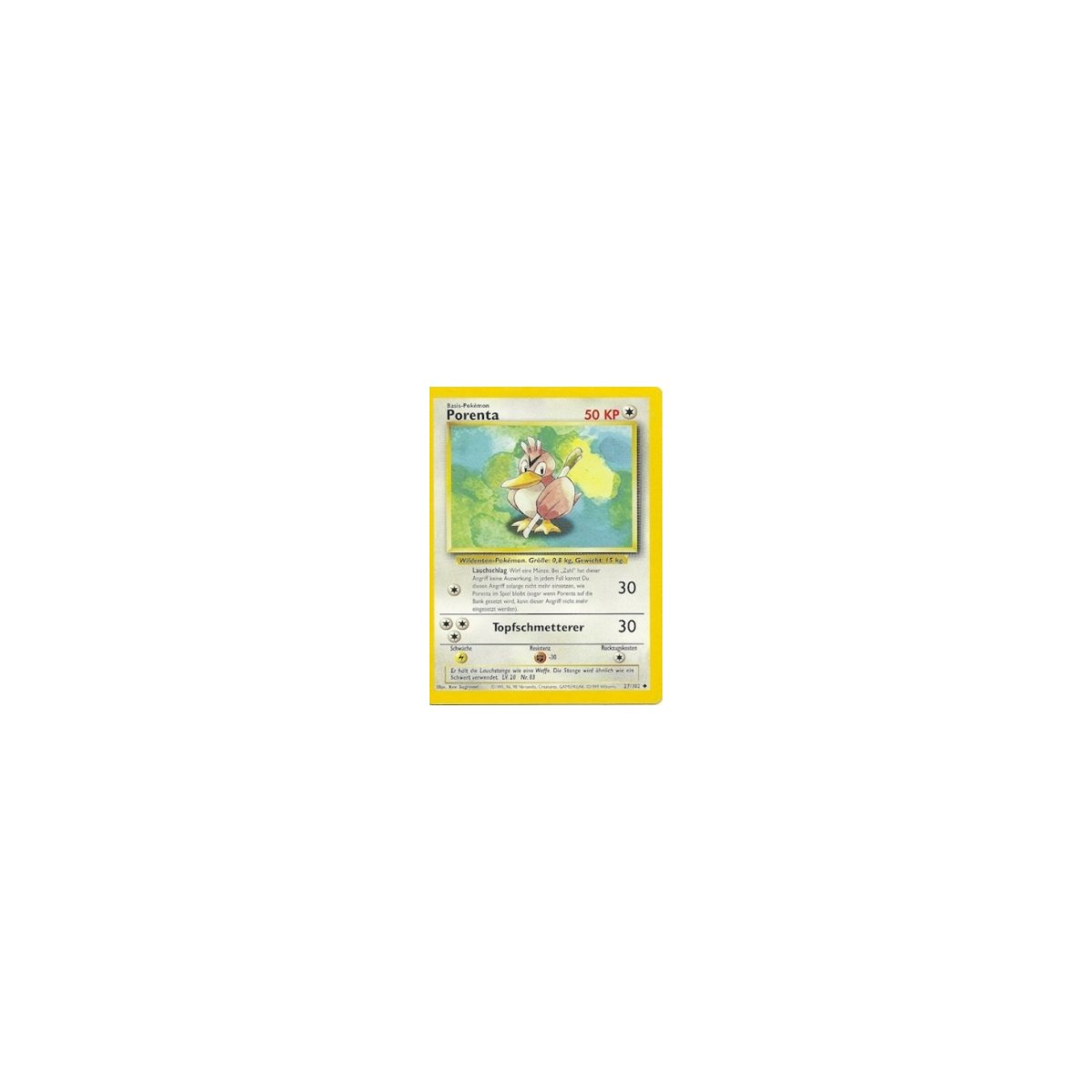 Pokemon Karte Porenta 1. Edition Basis Set kaufen bei GttG