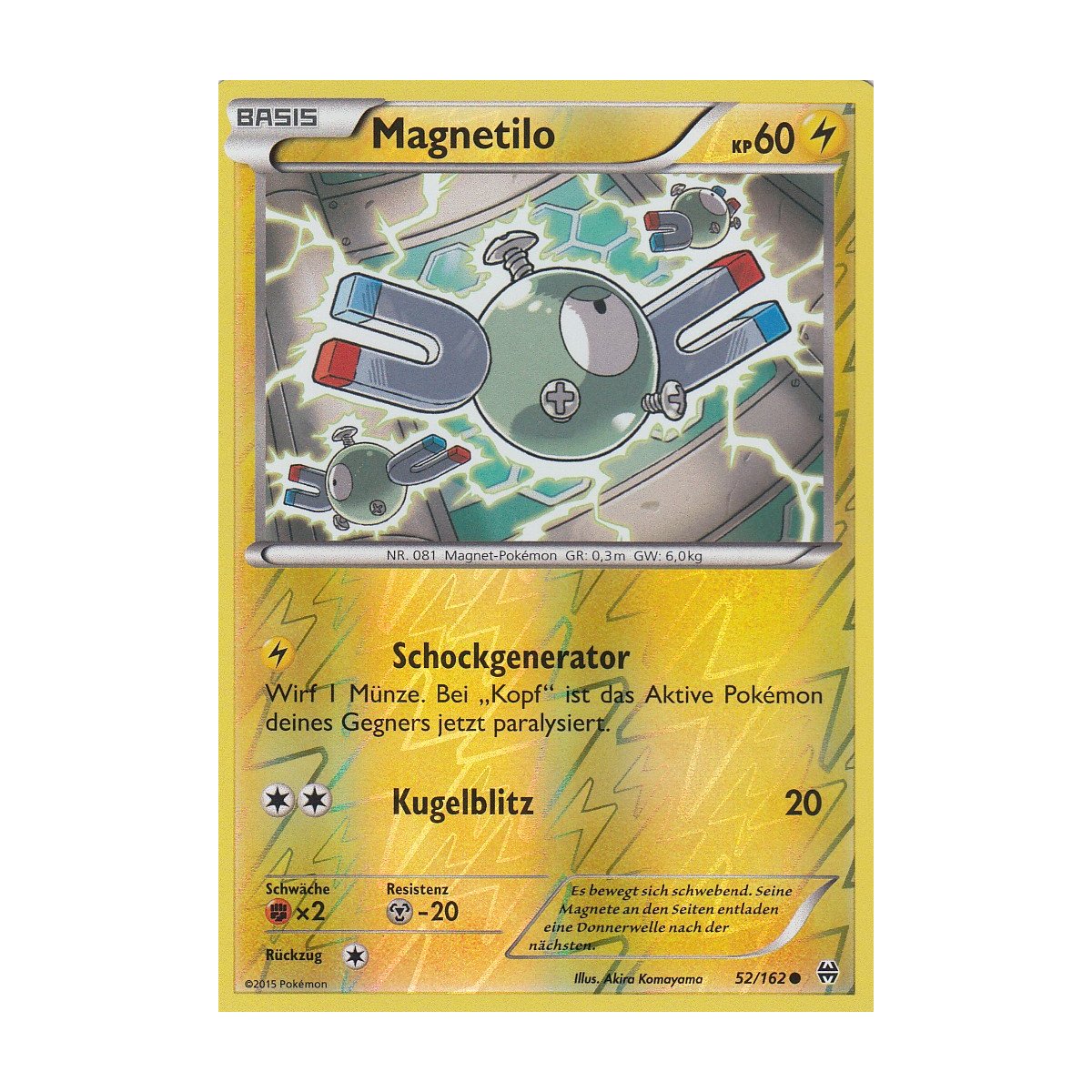 Magnetilo 52/162 HOLO Turbostart - Pokemon Karte