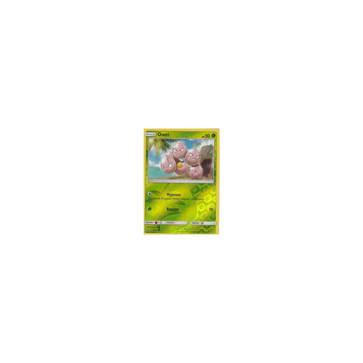 Owei 4/111 REVERSE HOLO Aufziehen der Sturmröte Pokemon Karte kaufen