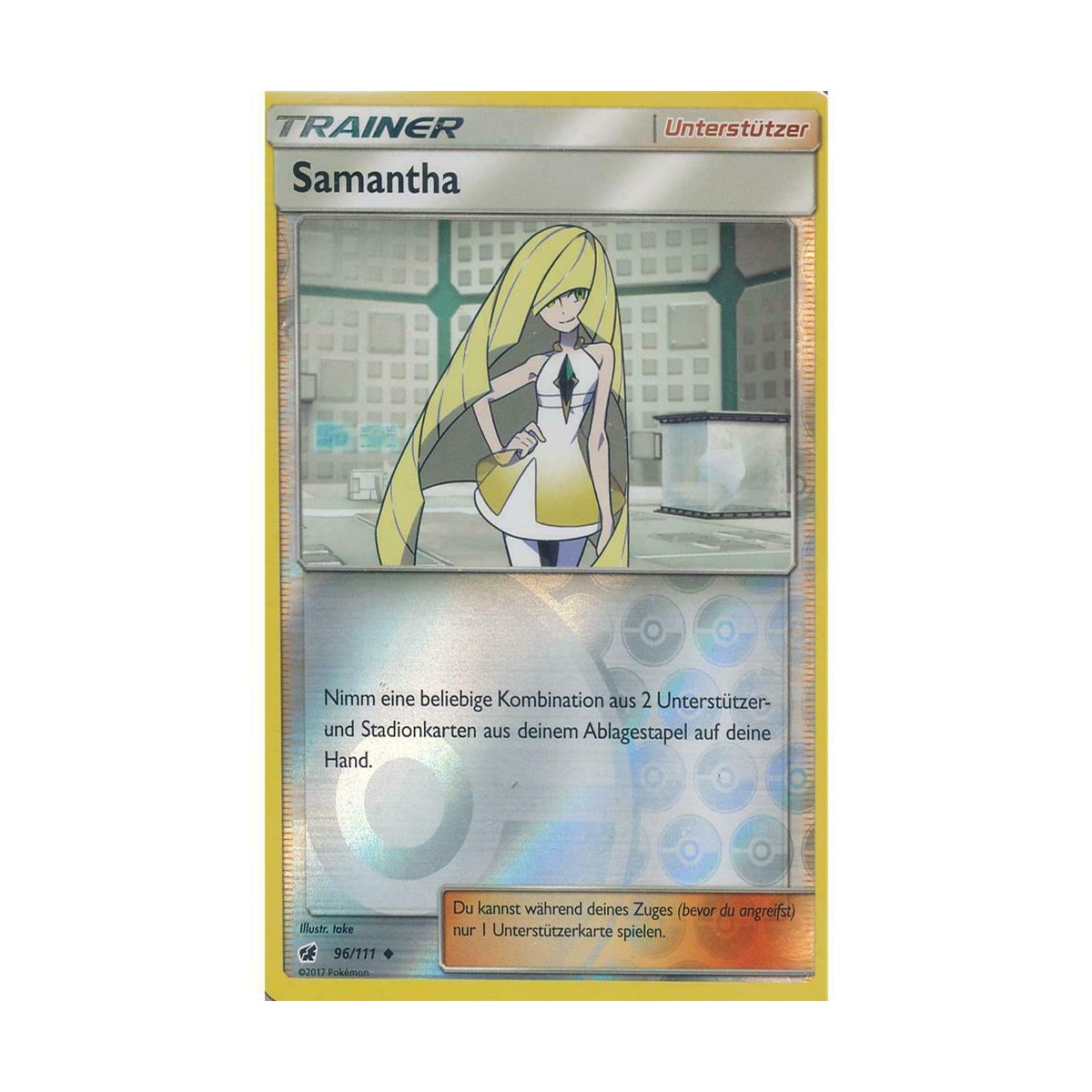 Samantha 96/111 REVERSE HOLO Aufziehen der Sturmröte Pokemon Karte kaufen