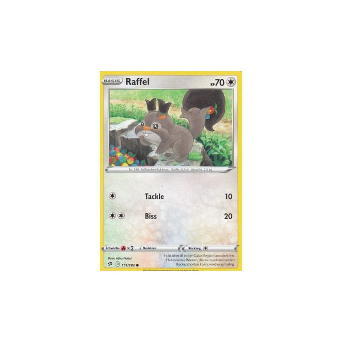 Raffel 151/192 Clash der Rebellen Pokemon Karte kaufen