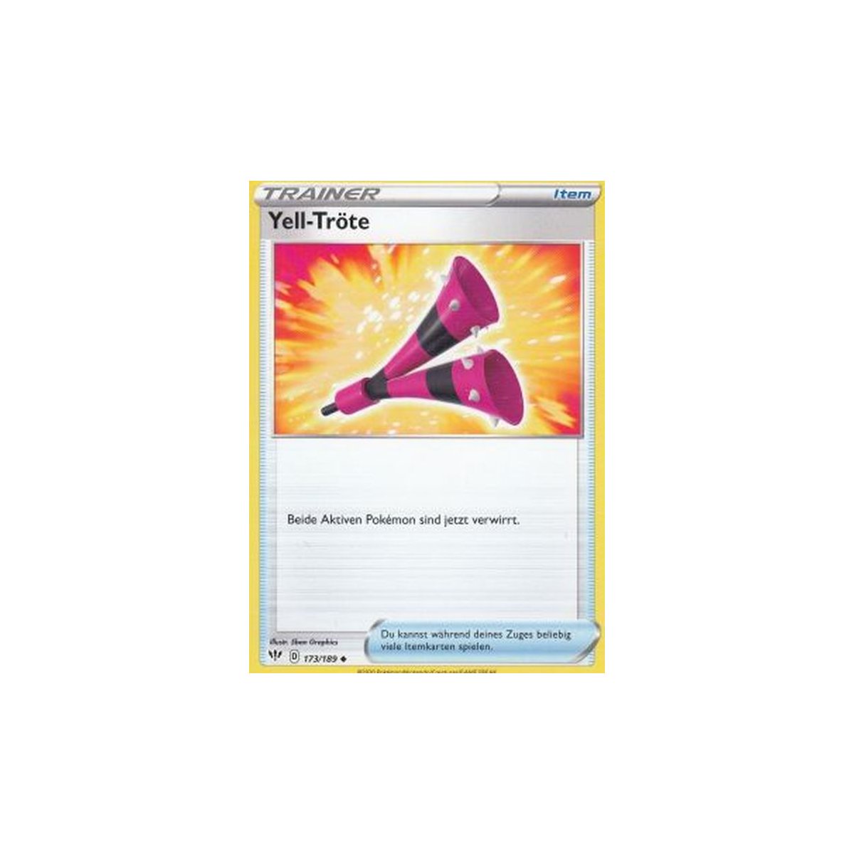 Yell-Tröte 173/189 Flammende Finsternis Pokemon Karte kaufen