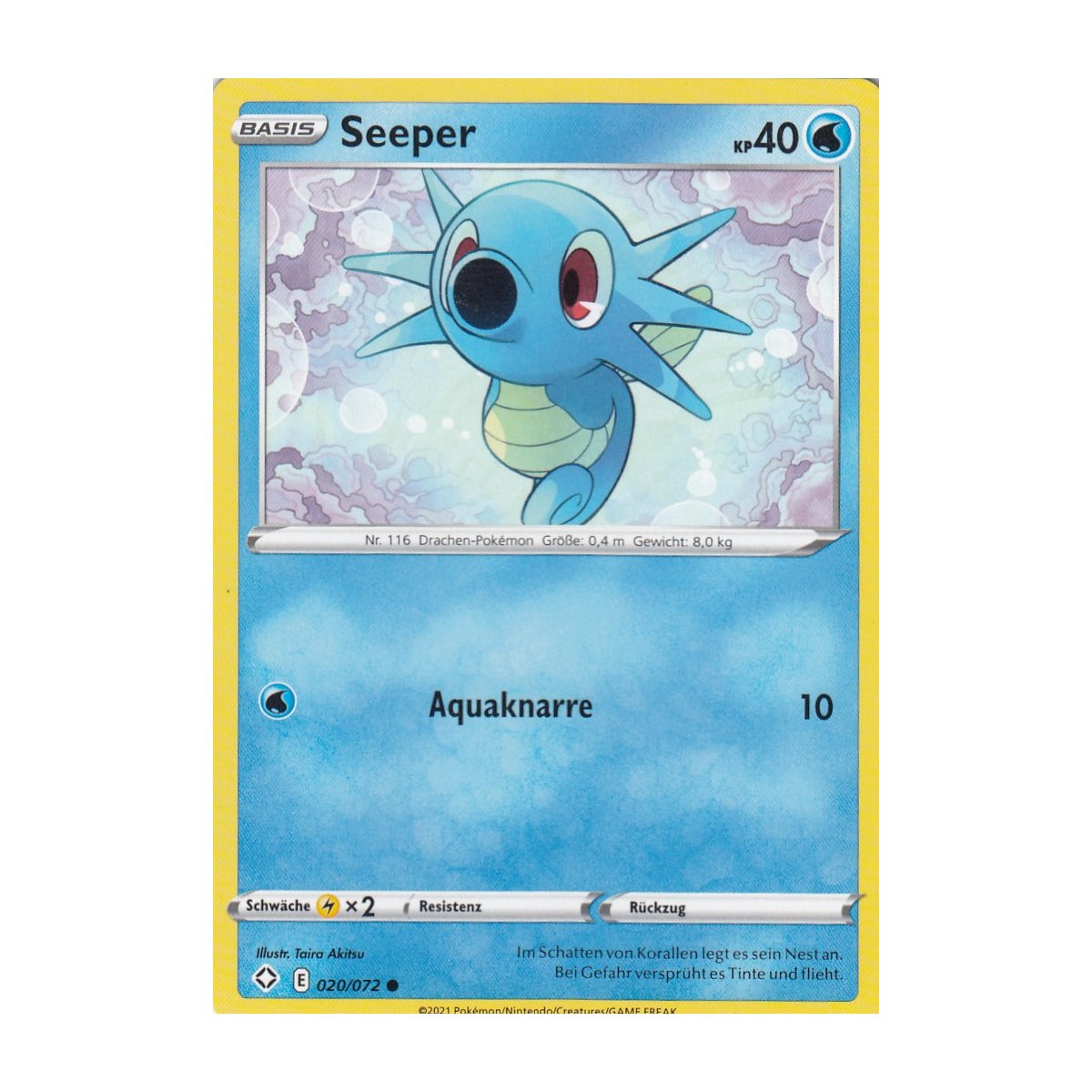 Seeper 020/072 Glänzendes Schicksal Pokemon Karte kaufen