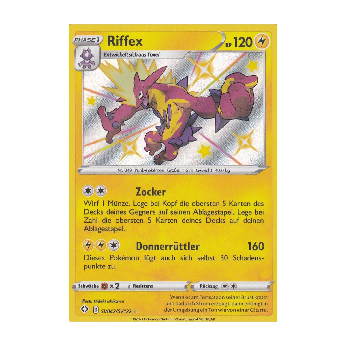 Riffex SV042/SV122 SHINY Glänzendes Schicksal Pokemon Karte kaufen