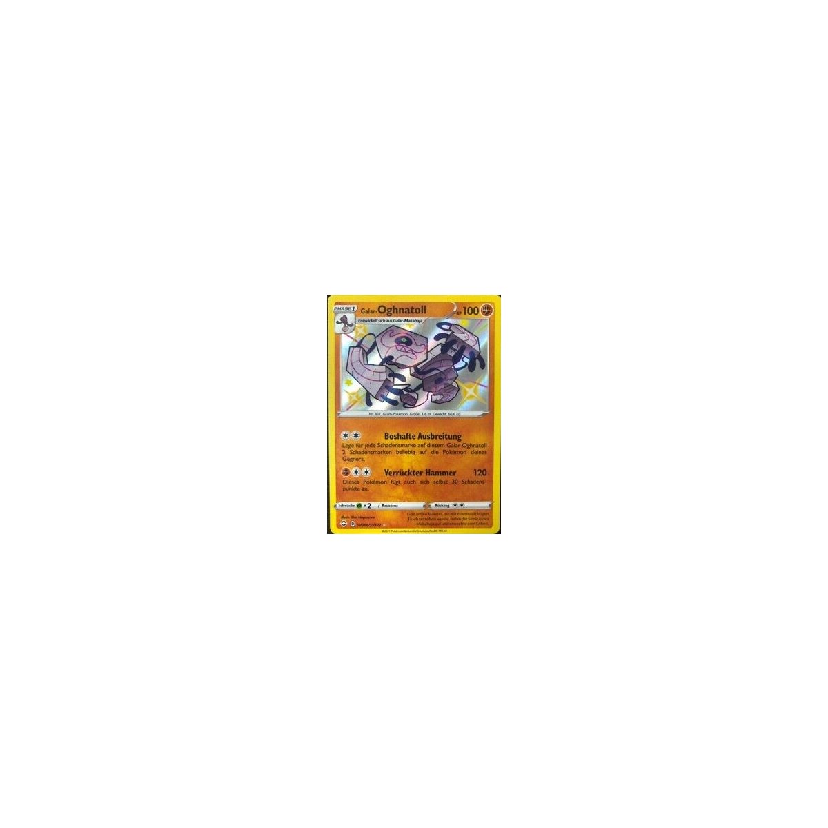 Galar-Oghnatoll SV066/SV122 SHINY Glänzendes Schicksal Pokemon Karte kaufen