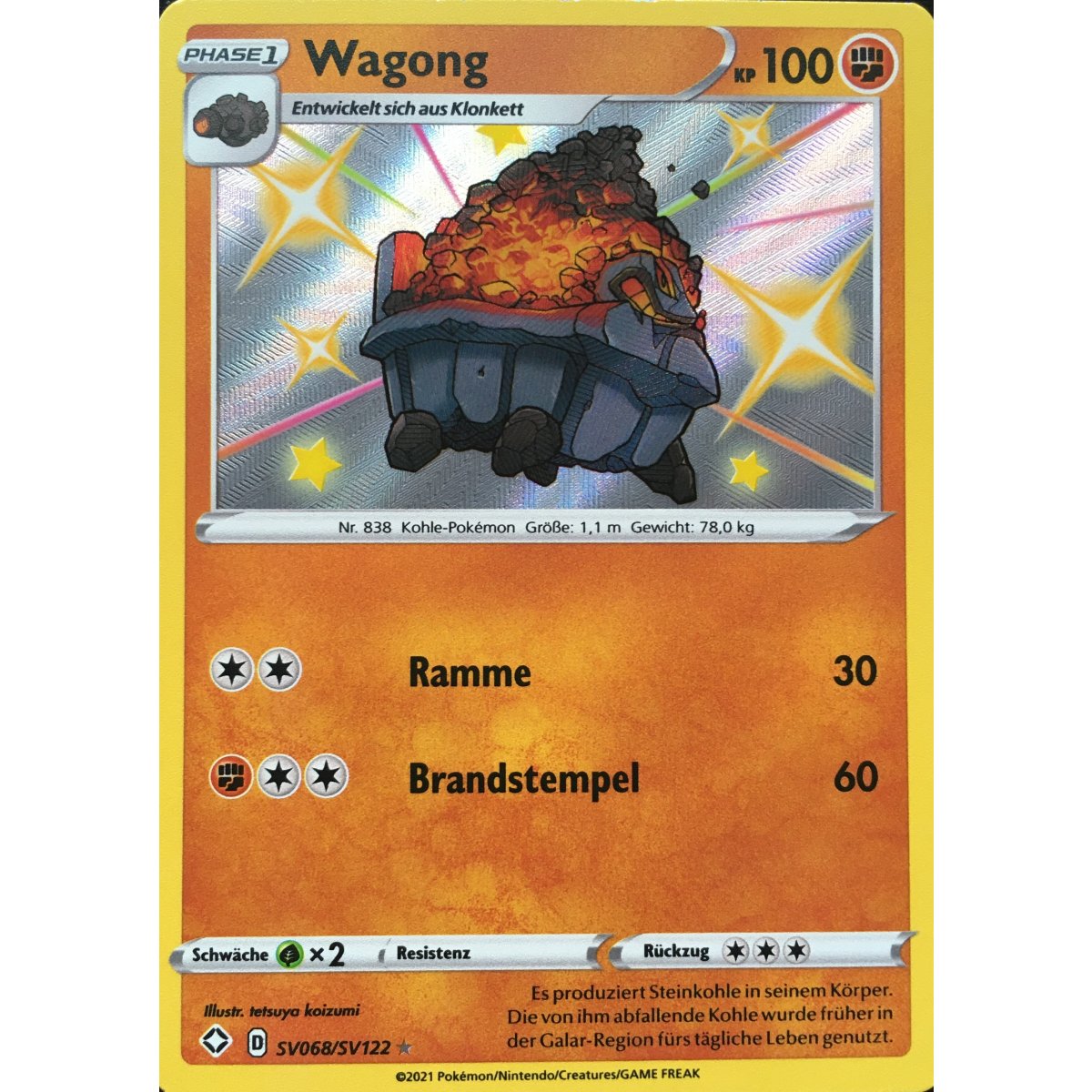 Wagong SV068/SV122 SHINY Glänzendes Schicksal Pokemon Karte kaufen