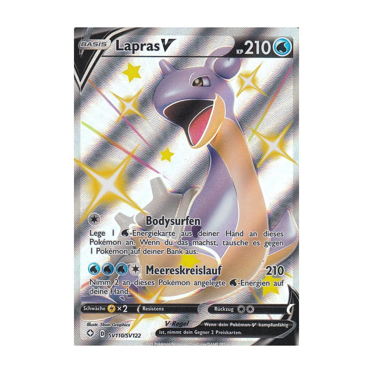 Lapras-V SV110/SV122 SHINY Glänzendes Schicksal Pokemon Karte kaufen