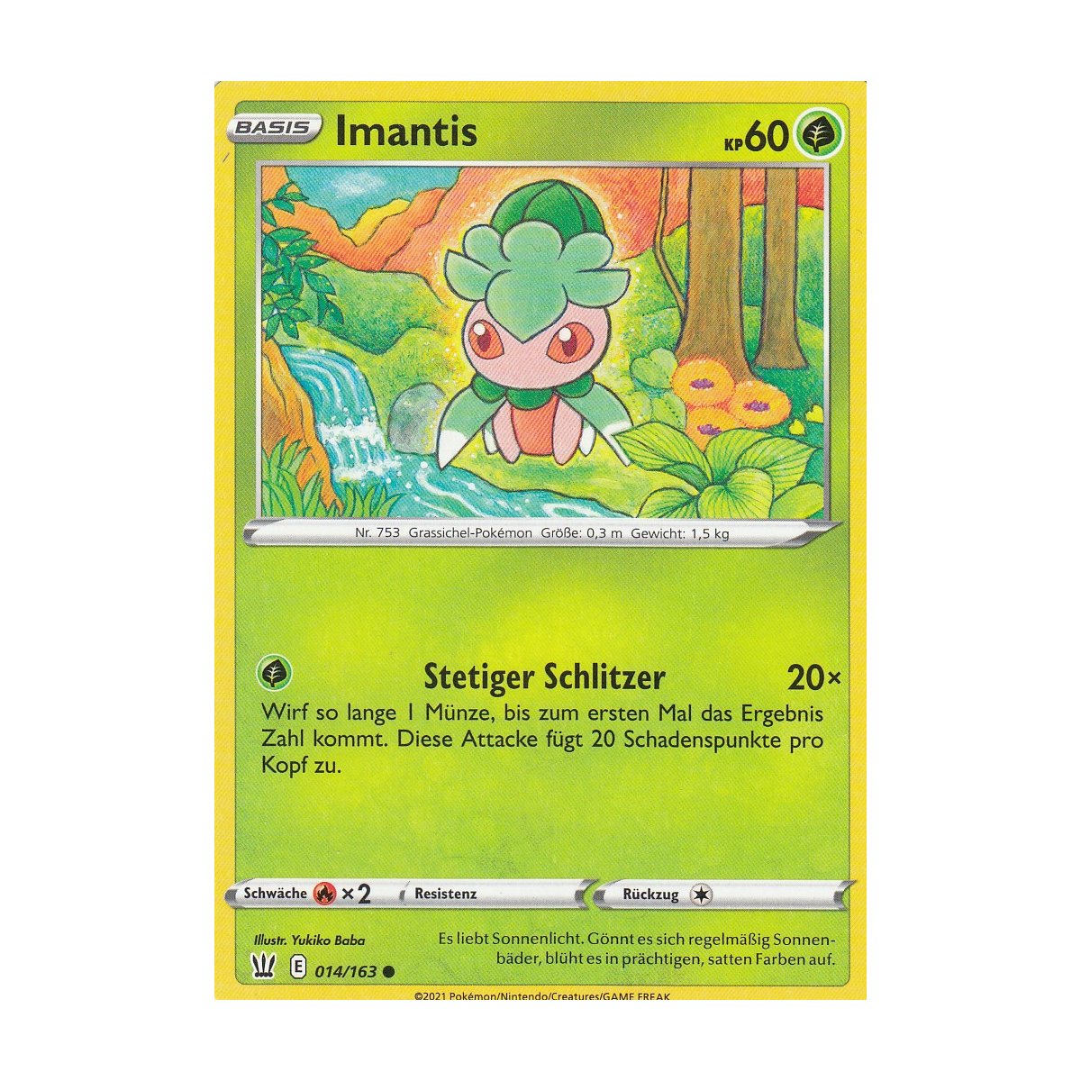 Imantis 014/163 Kampfstile Pokemon Karte günstig kaufen