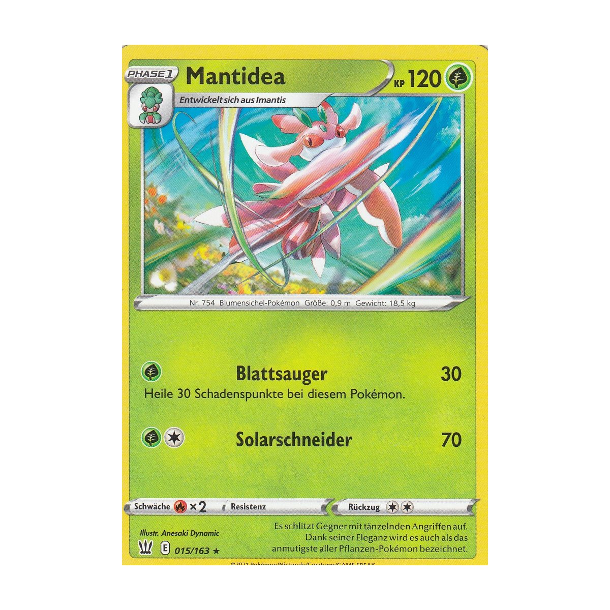 Mantidea 015/163 Kampfstile Pokemon Karte günstig kaufen