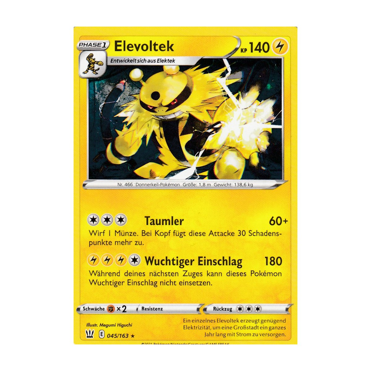 Elevoltek 045/163 Kampfstile Pokemon Karte günstig kaufen