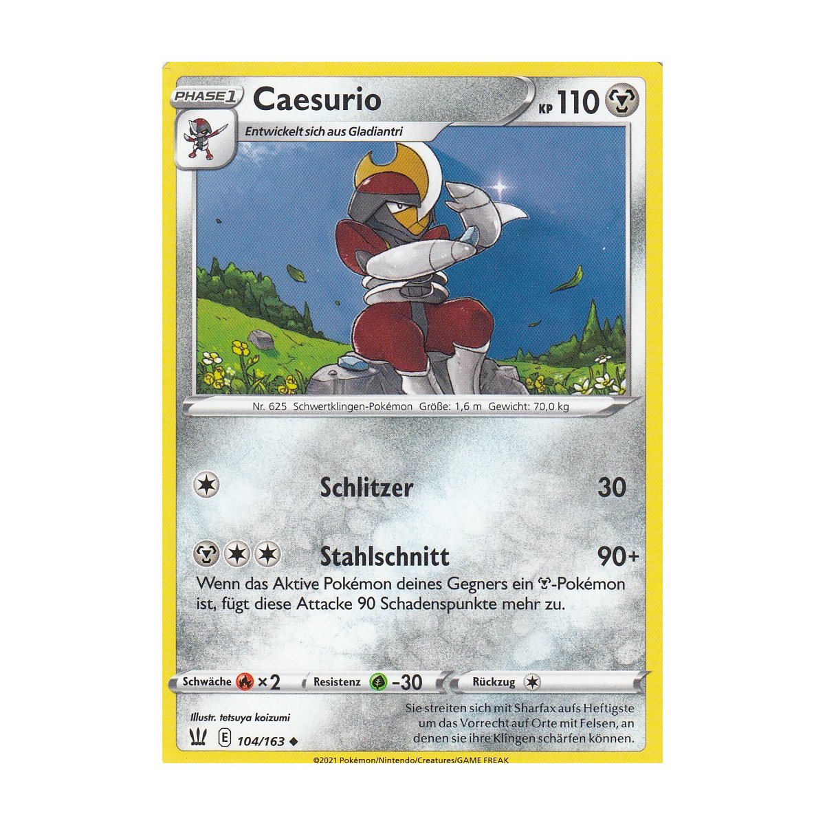 Caesurio 104/163 Kampfstile Pokemon Karte günstig kaufen