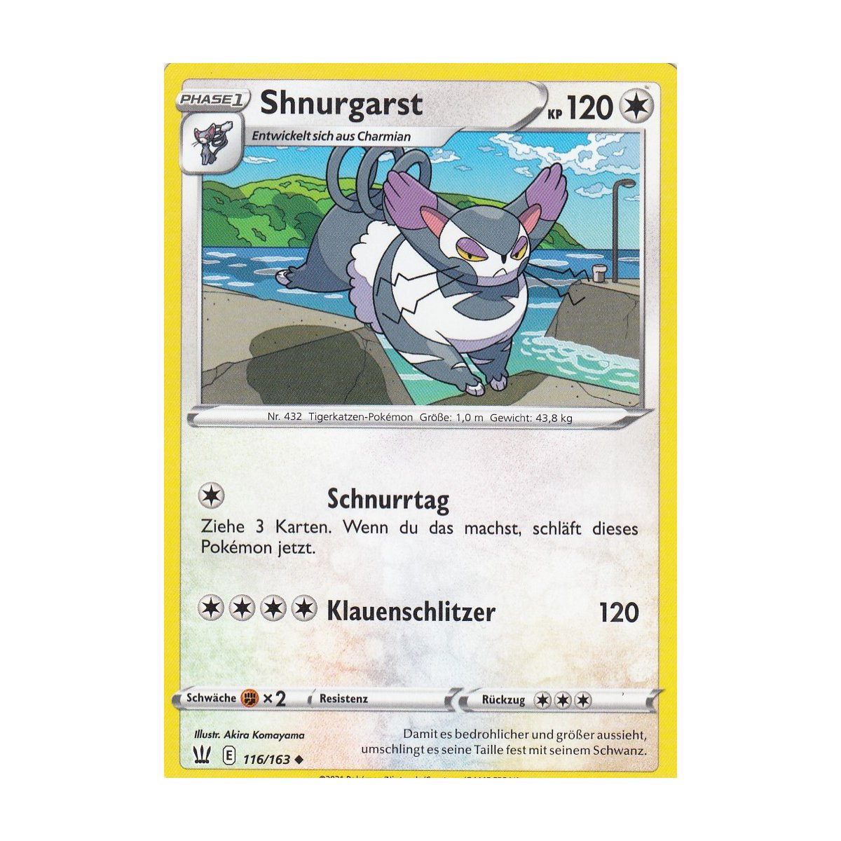 Shnurgarst 116/163 Kampfstile Pokemon Karte günstig kaufen
