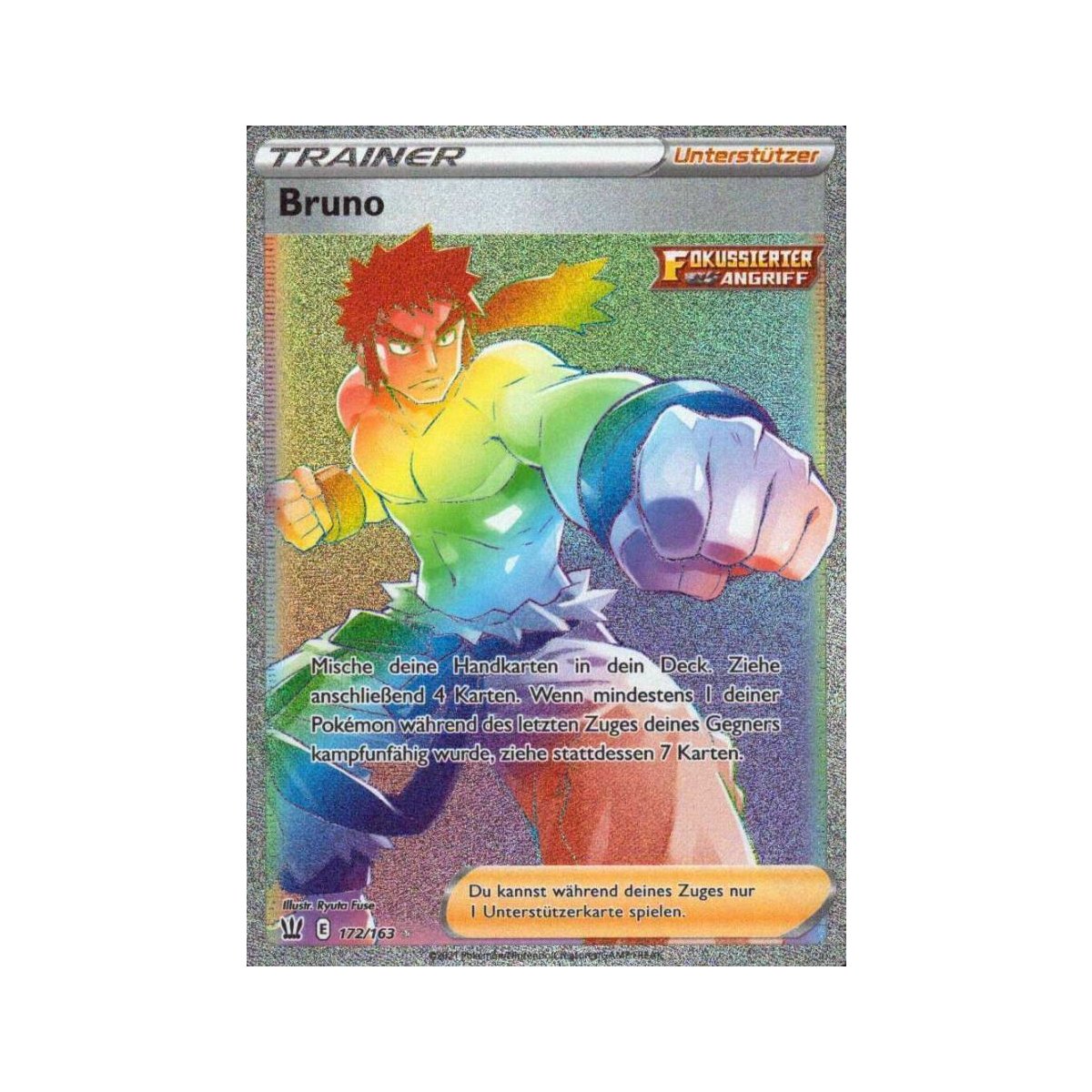 Bruno 172/163 RAINBOW Kampfstile Pokemon Karte günstig kaufen